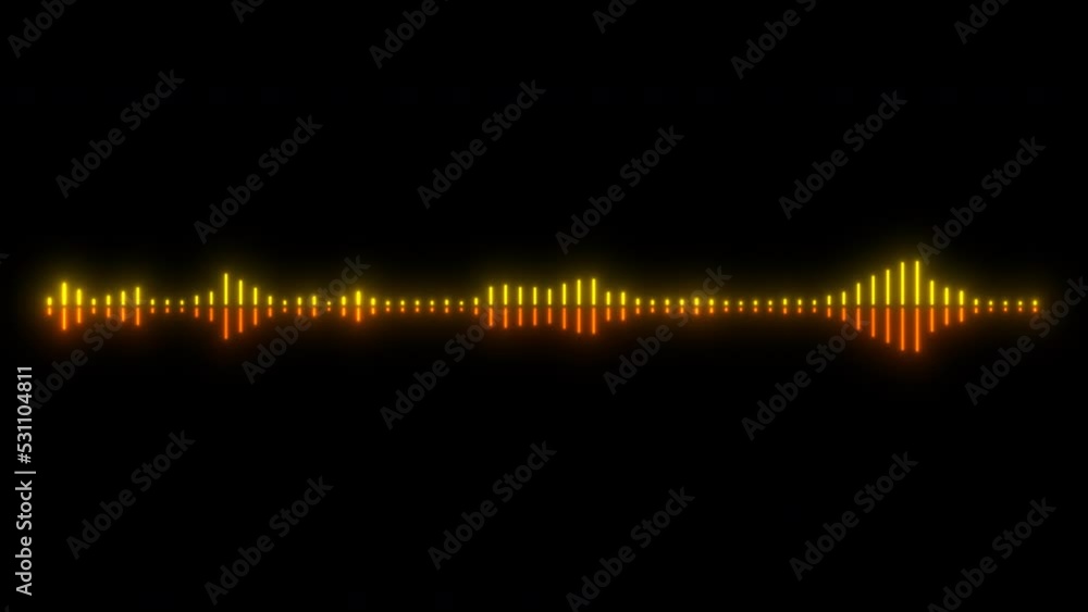 Jumping equalizers bars, dance music pulse vj loop musical club ...