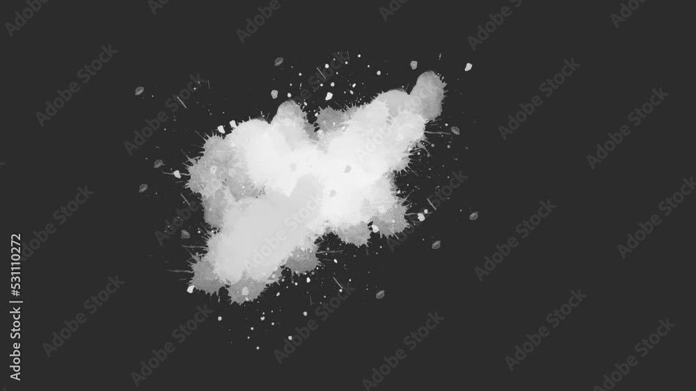 Vidéo Stock Ink brush stroke ink slow motion transition reveal.. Ink ...