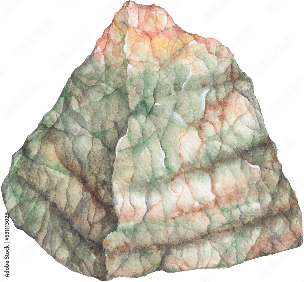 Transparent Background raw green banded calcite Illustration Png ...