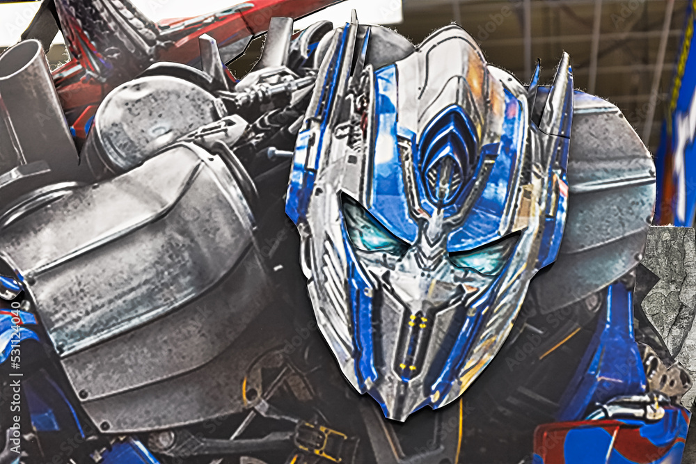 Osaka,Japan - Sep 17, 2022 : Close up of Optimus Prime robot from ...