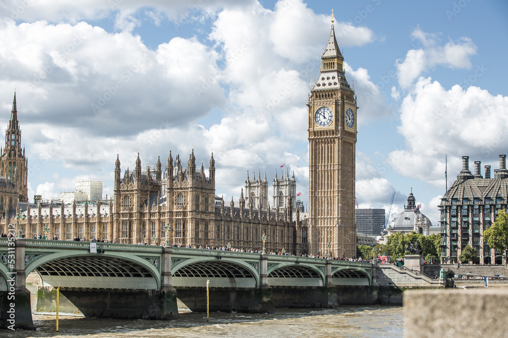 London, UK - September 16, 2022: Big Ben, Houses of Parliament and ...