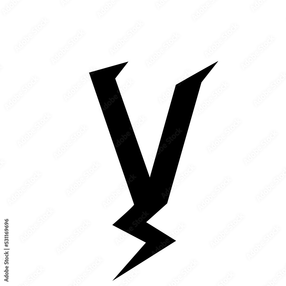 Thunder storm font design, alphabet leters vector illustration ...