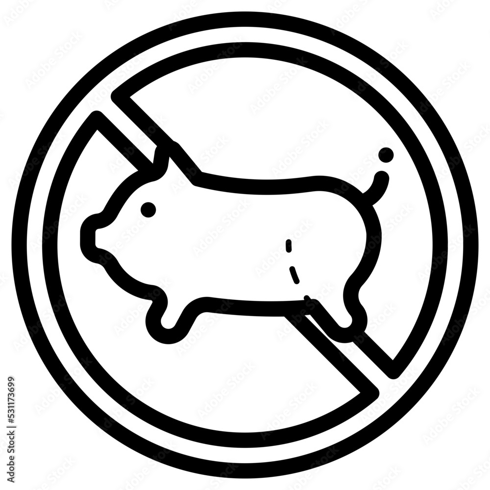 haram food illustration Stock Vector | Adobe Stock