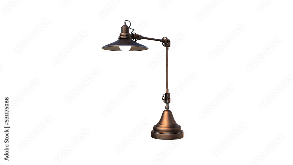 3D model of a table lamp in different angles and poses rendered for ...