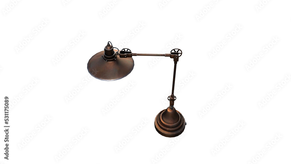 3D model of a table lamp in different angles and poses rendered for ...