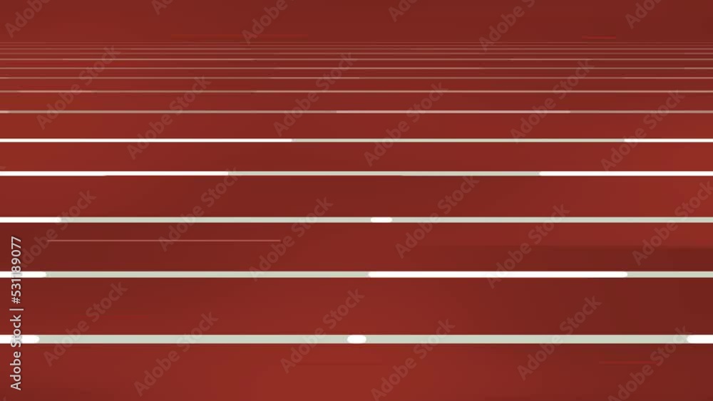 Circuit with separate lanes cartoon animated. Rivalry chase ...