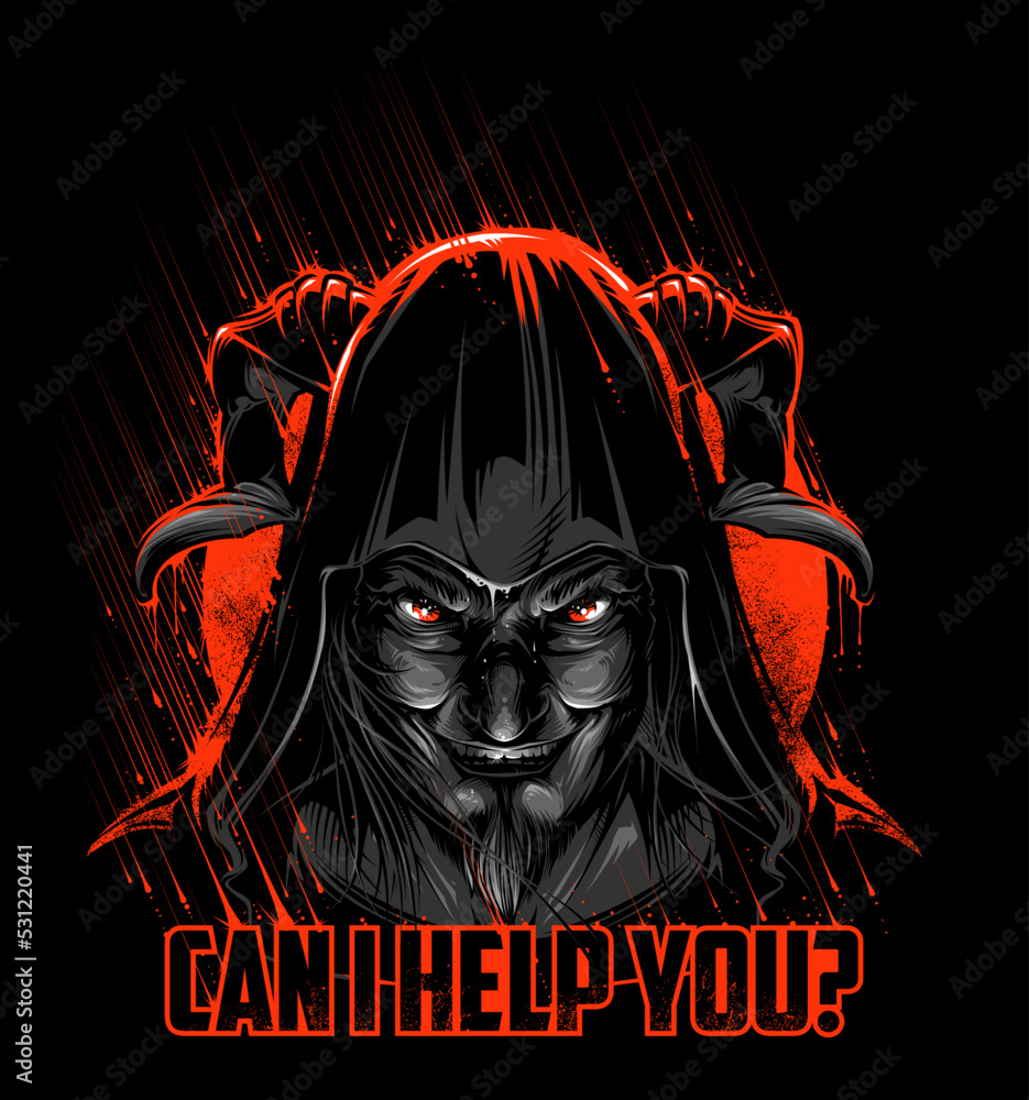 Vector Devil Stock Vector | Adobe Stock