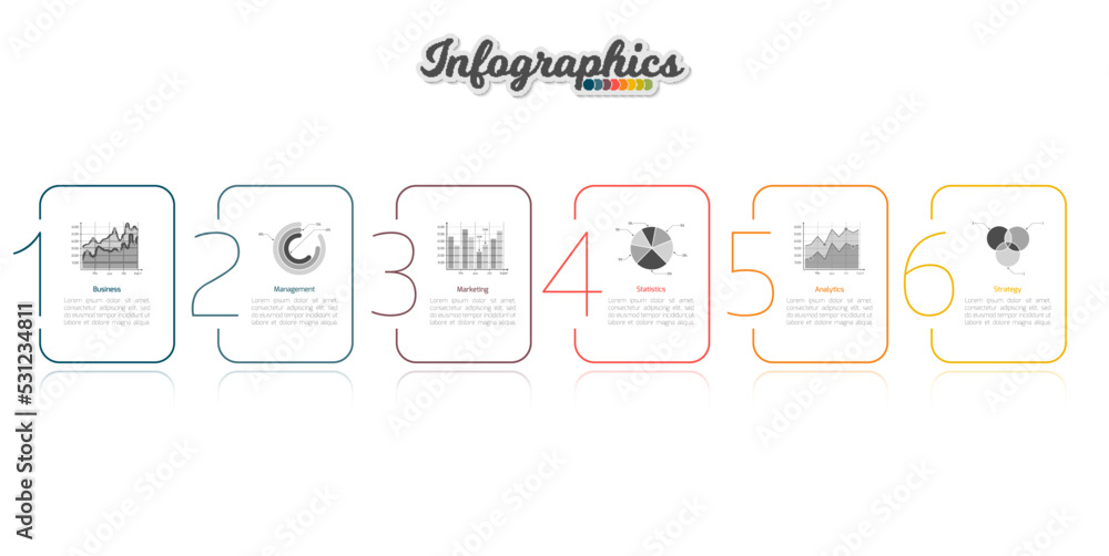 Infographic timeline template can be used for chart, diagram, web ...