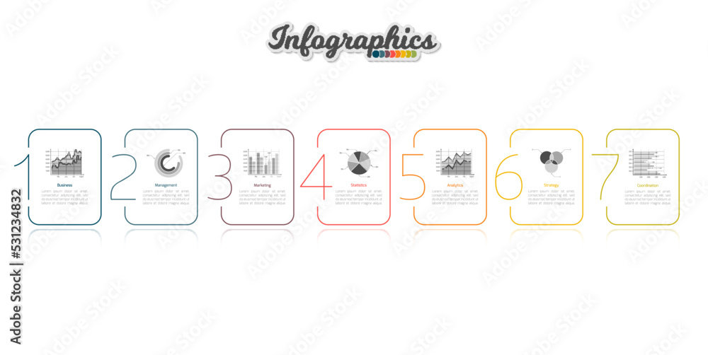 Infographic timeline template can be used for chart, diagram, web ...