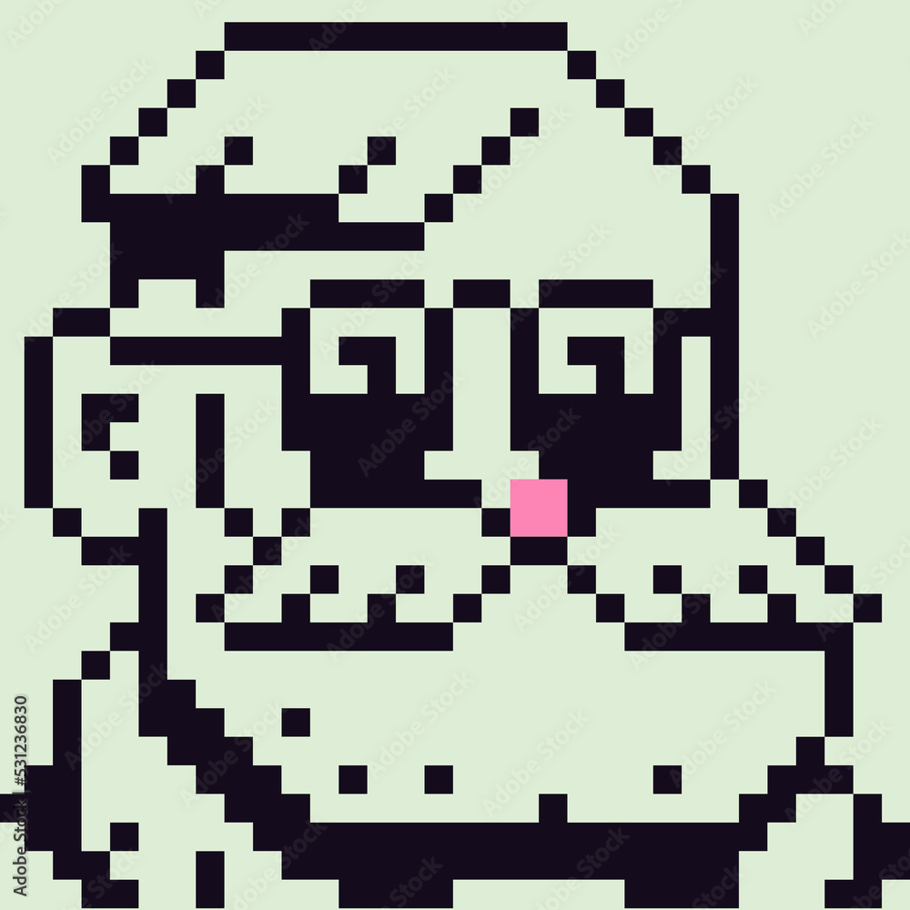 Old man with a beard head scientist writer character avatar profile ...