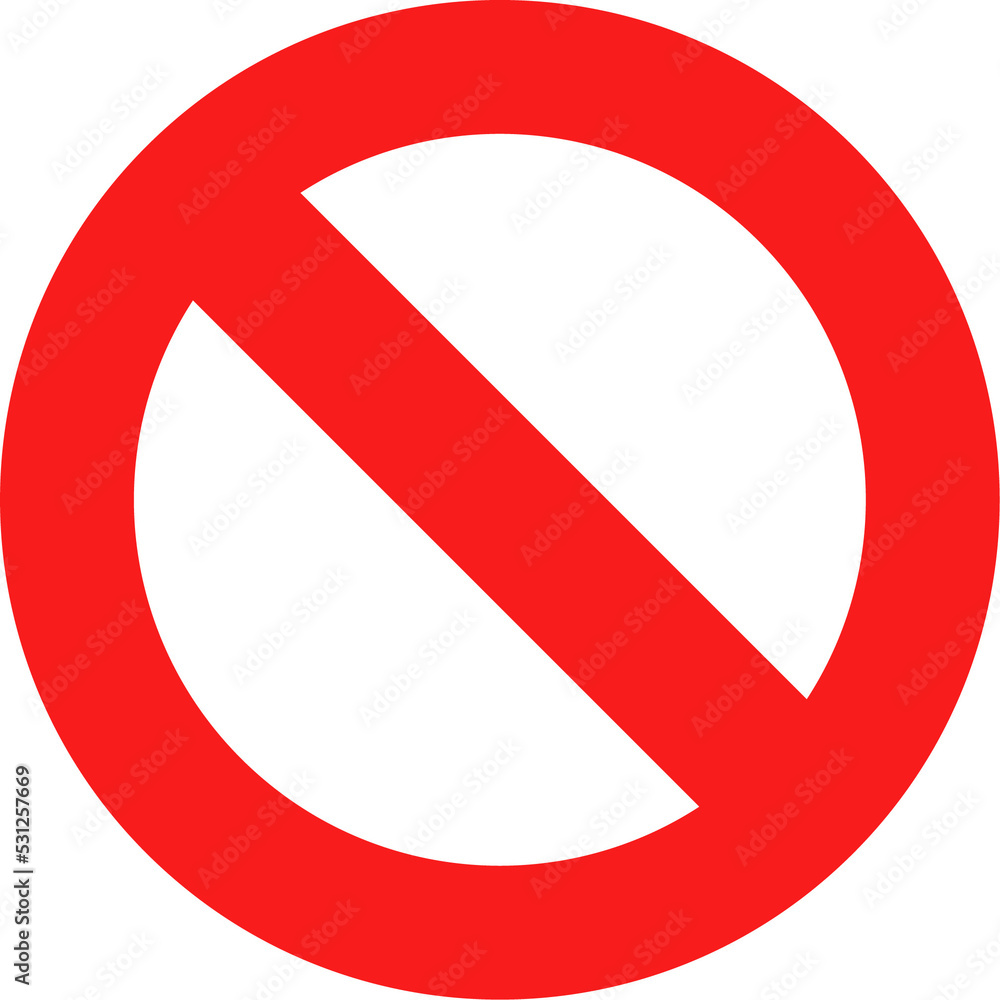 Stop sign red colors. Warnig symbol for safety. Stock Illustration ...