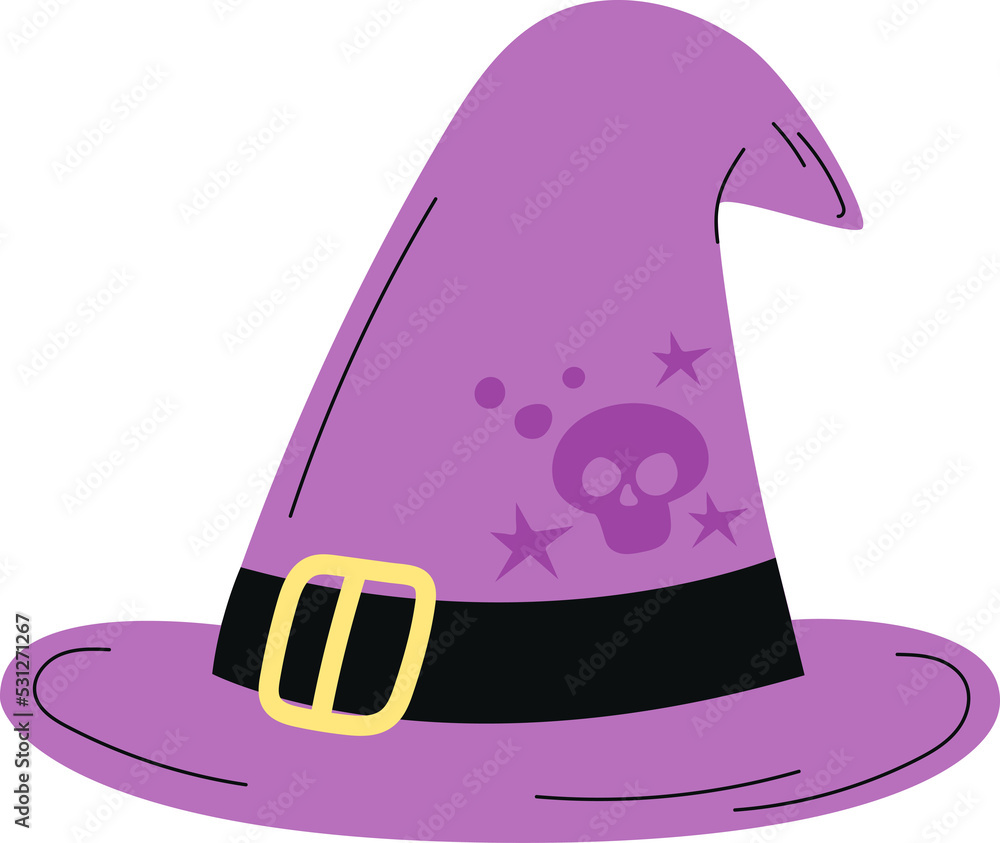 witch hat halloween celebration scary clipart Stock Illustration ...