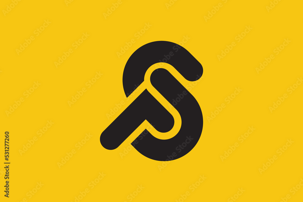 Minimal SP logo. Icon of a PS letter on a luxury background. Logo idea ...