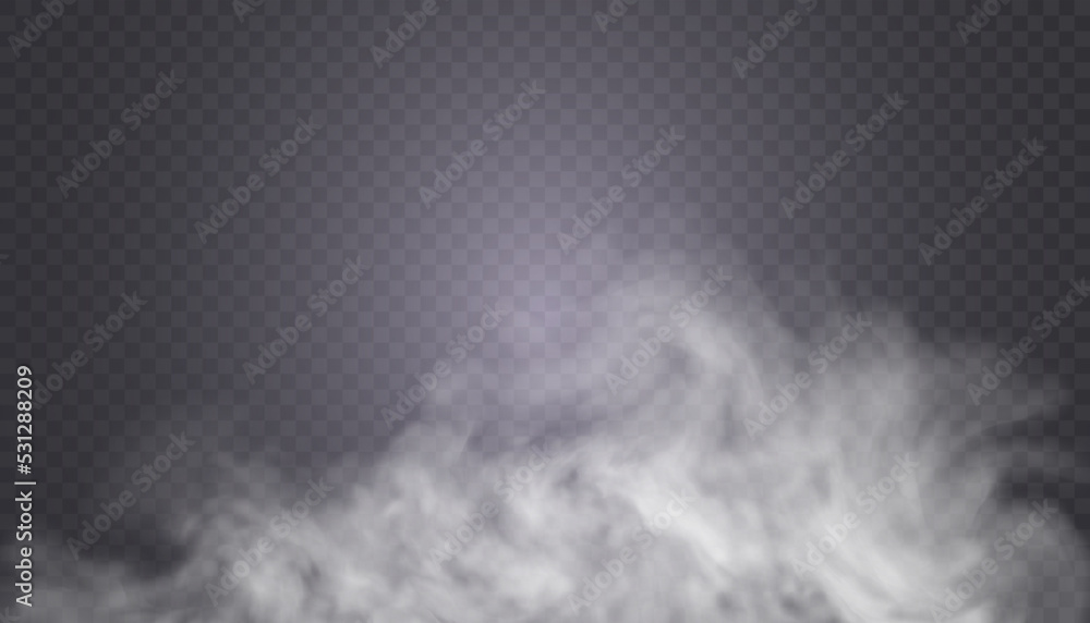 Vector texture Smoke, Steam, Clouds translucent effect for design and ...
