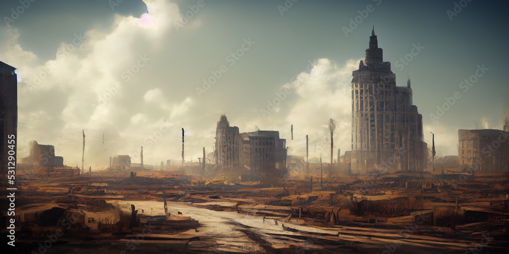 Desolate City Landscape