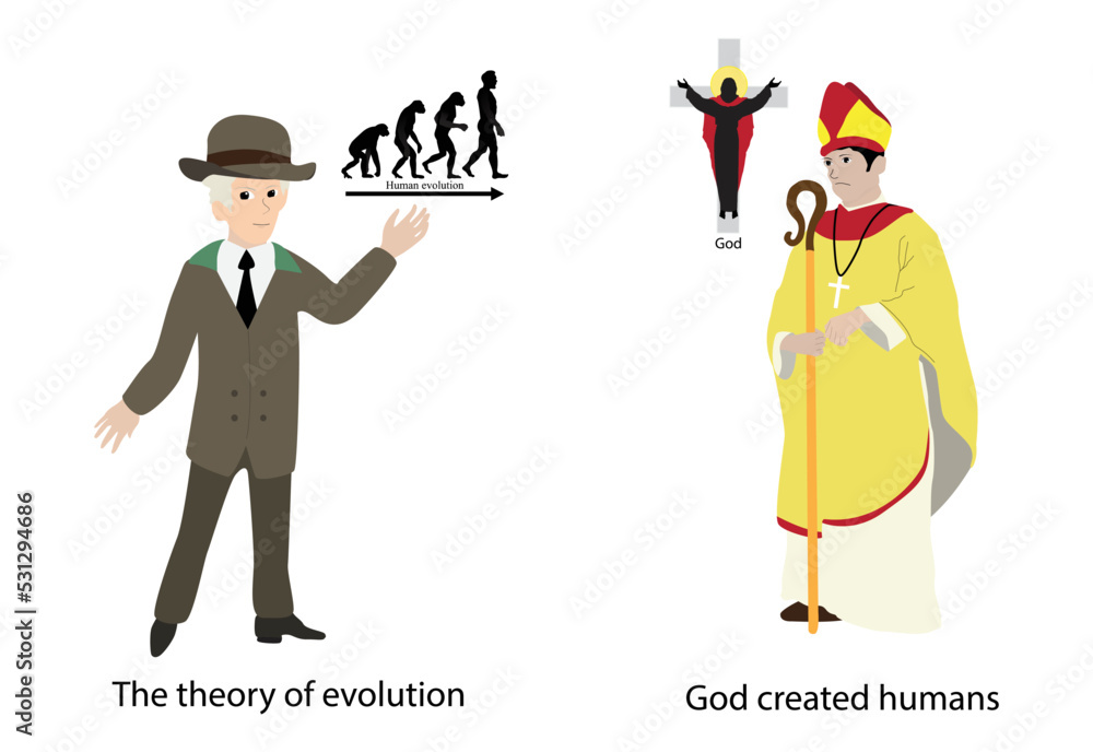 illustration of physics and religion, Scientists believe the theory of ...