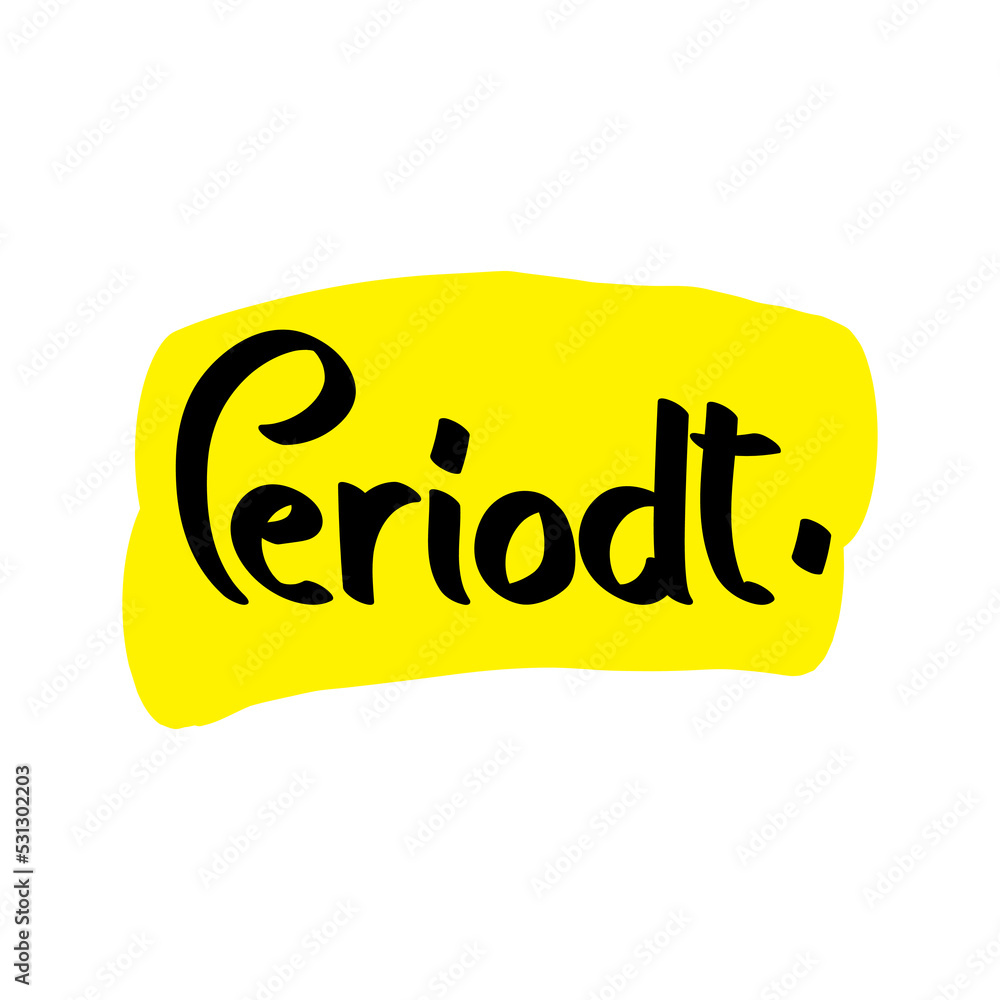 Periodt Gen Z Slang Word typography Stock Vector | Adobe Stock
