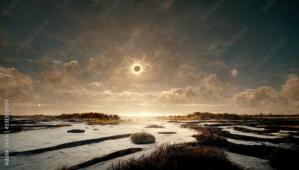 An Illustration of Sort Sol, Also known as the black sun. Stock ...