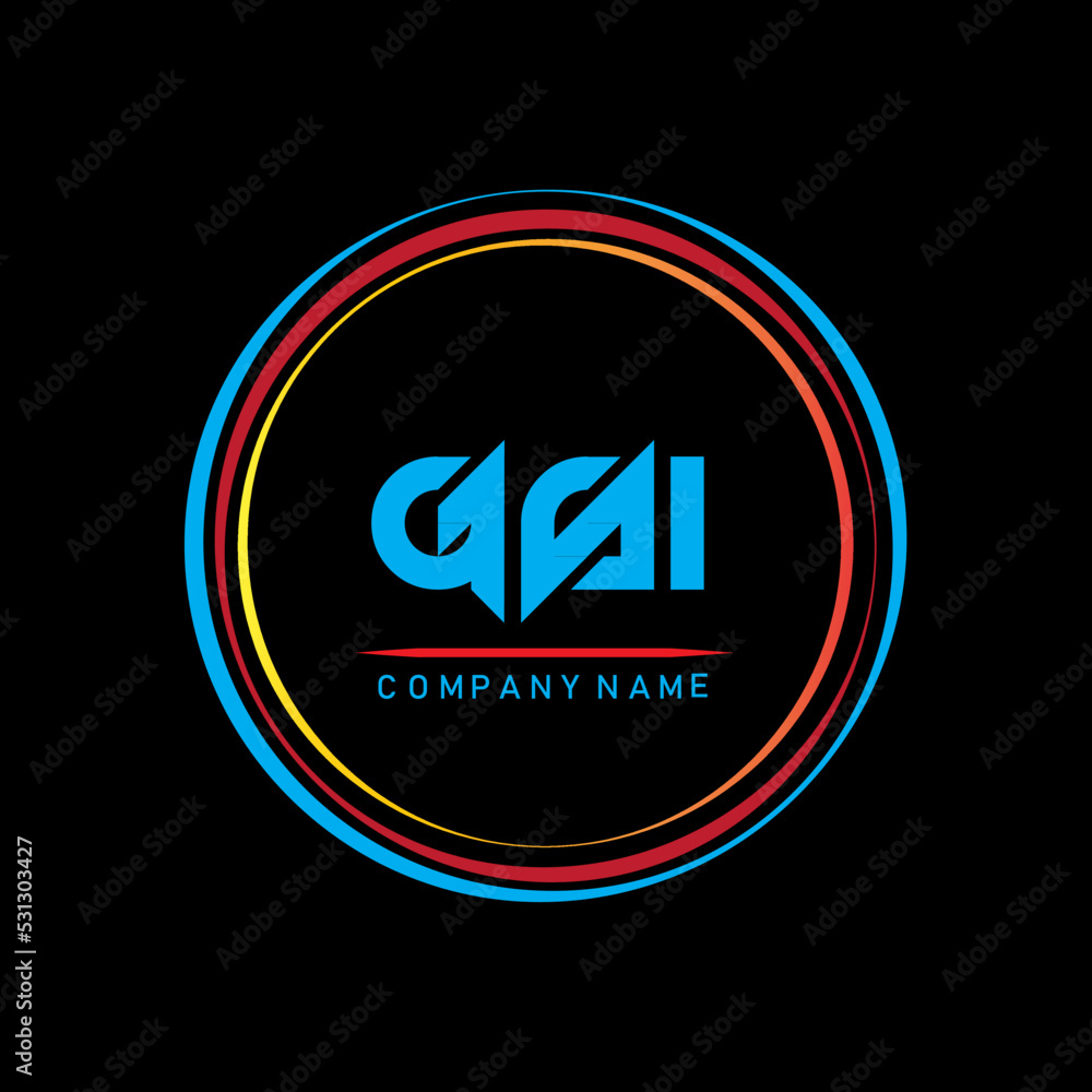 GSI creative circle letter logo concept. GSI letter design,GSI logo ...