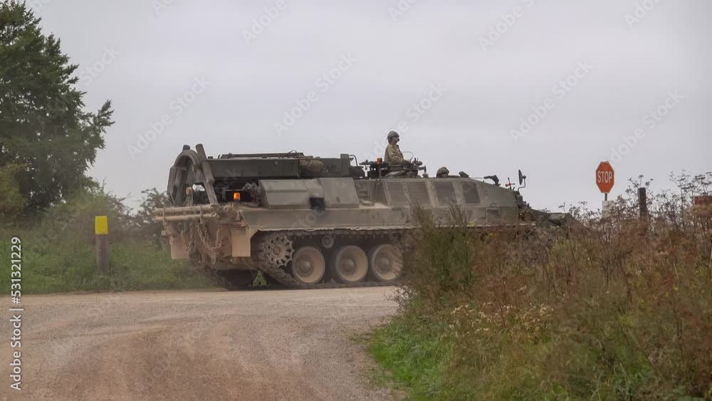 British Army Challenger 2 ii Tank Armored Repair and Recovery Vehicle ...