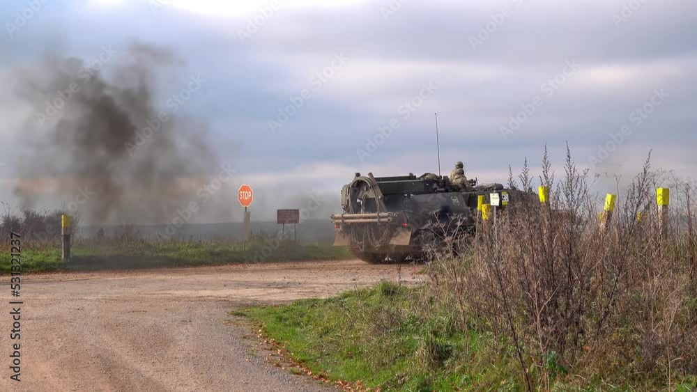 British Army Challenger 2 ii Tank Armored Repair and Recovery Vehicle ...