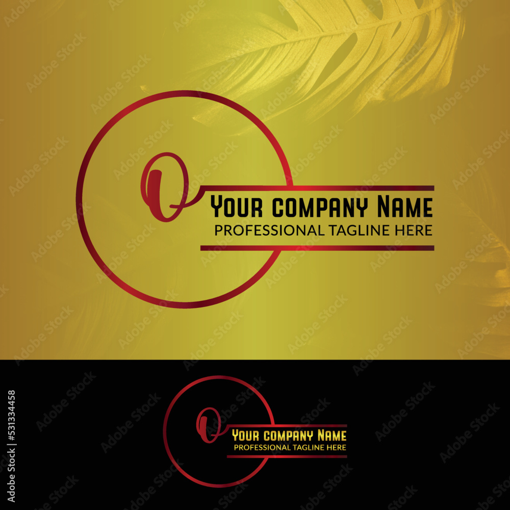 monogram letter o Logo design for your modern brand and business Stock ...