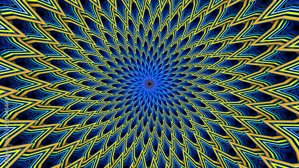 peacock fibonacci sequence mandala backdrop high quality Stock ...