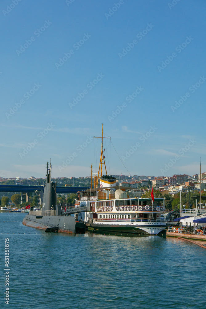ISTANBUL, TURKEY-CIRCA 2016: Submarine TCG Ulucalireis s-338 (former ...