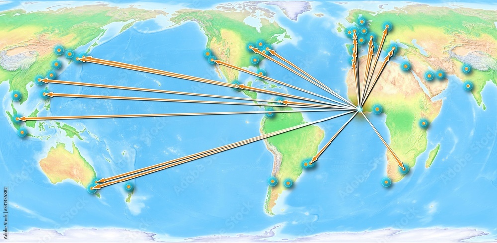 Liberia concept map centerd on America, export concept map for Liberia ...