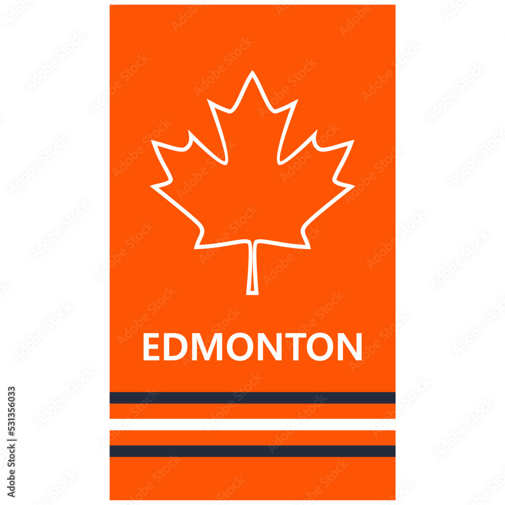 Edmonton Oilers ice hockey team uniform colors. Template for ...