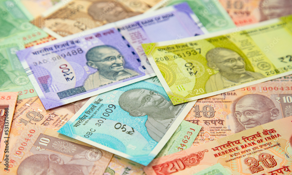 Indian banknotes Stock Photo | Adobe Stock