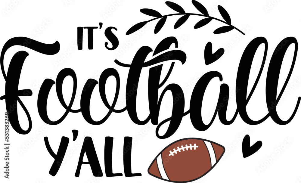 it's football y'all svg, Football Svg,Football Bundle, Football Svg Cut ...
