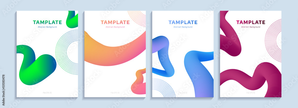 a collection of brochure templates, book covers, posters. bland ...