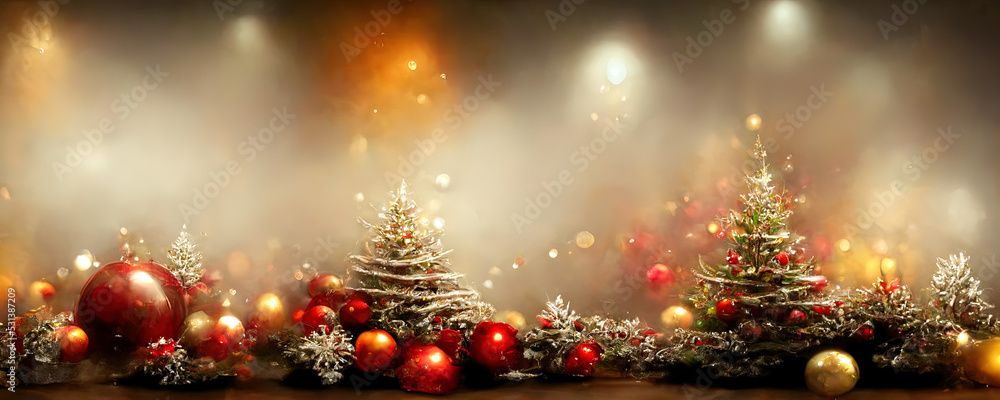 New Year's warm background with copy space in warm colors with ...