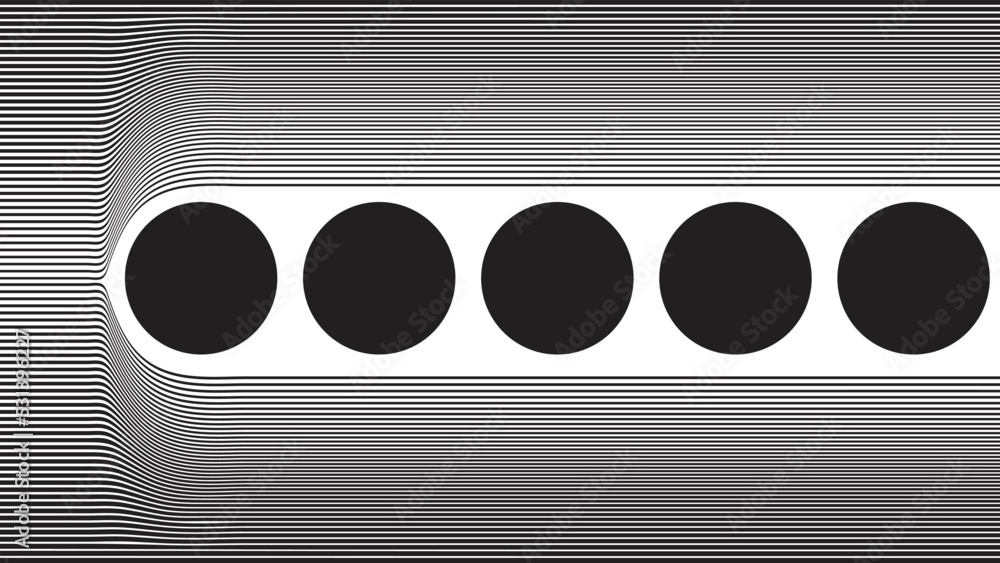 Abstract motion graphic design background . Dot and horizontal lines ...