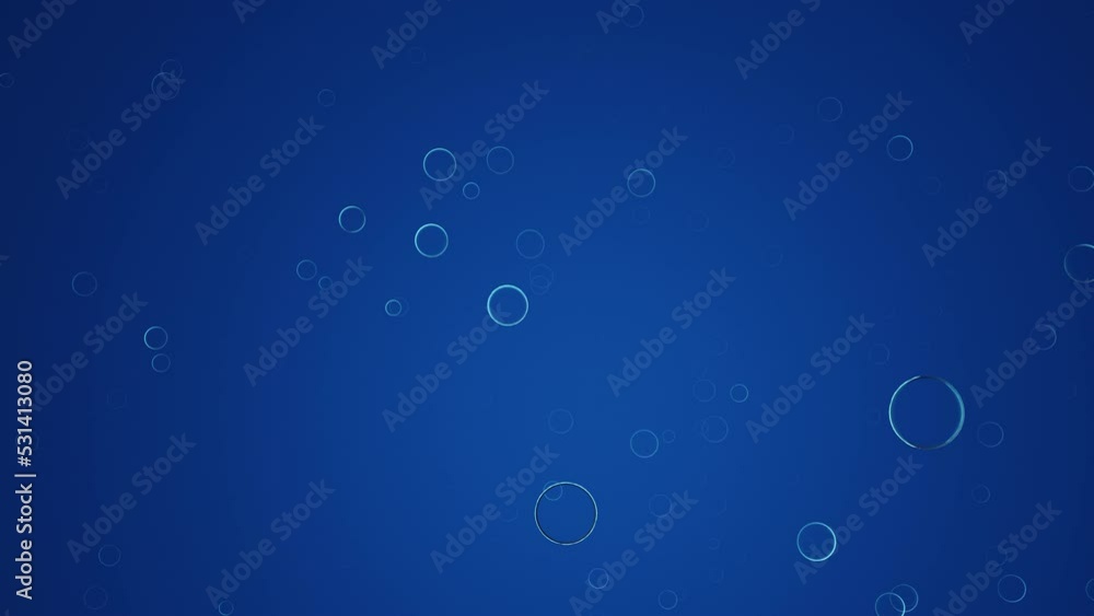 Vidéo Stock an underwater bubble animation. view under the ocean with ...
