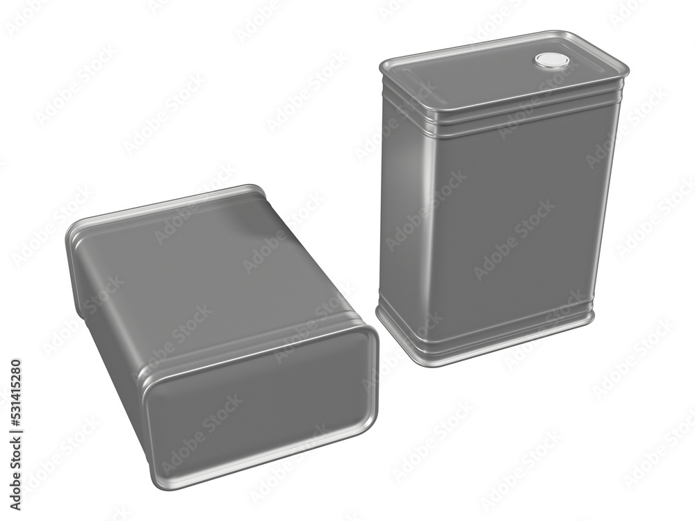 Olive oil can mockup for label design and branding. Metal oil container ...