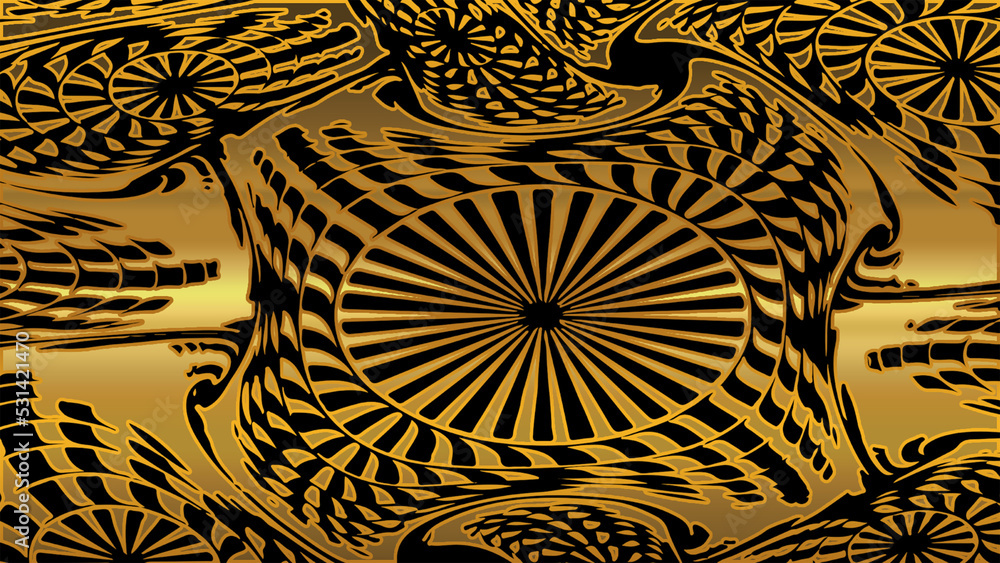 Gold Pattern Poster Background, golden pattern wallpaper Stock ...