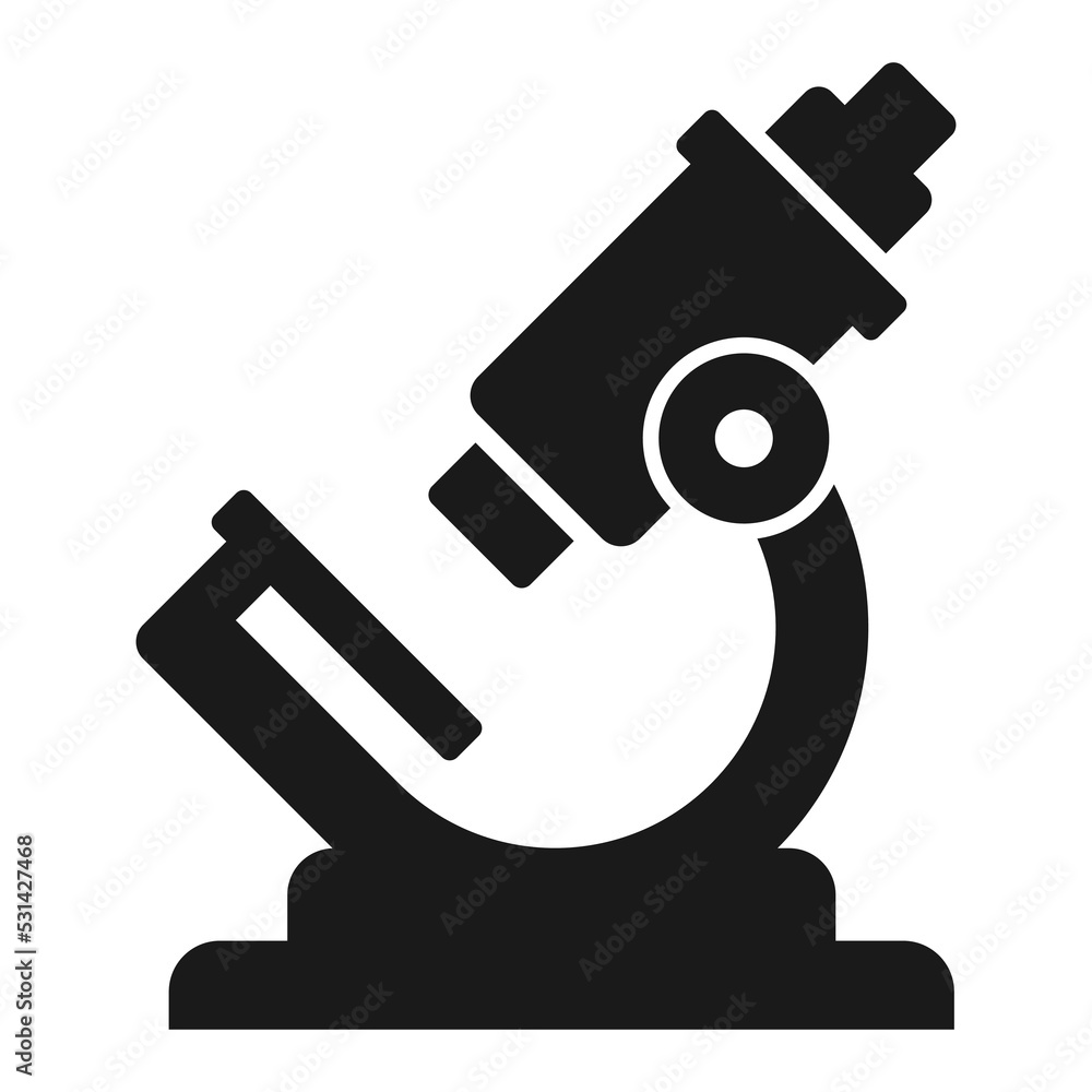 Laboratory Microscope icon. Lab Concept Vector illustration Stock ...