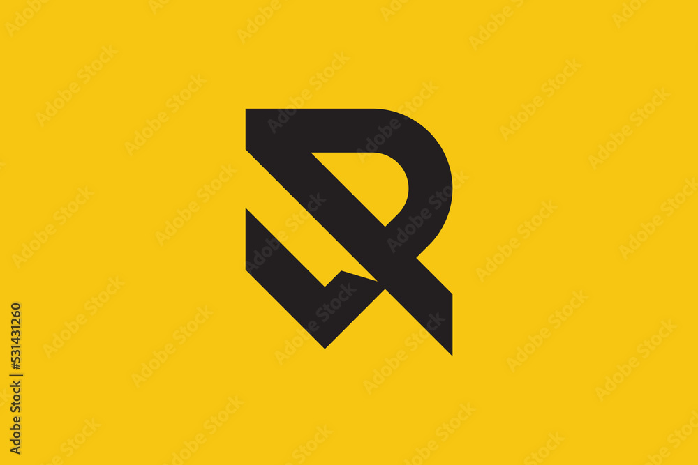 Minimal RL logo. Icon of a LR letter on a luxury background. Logo idea ...