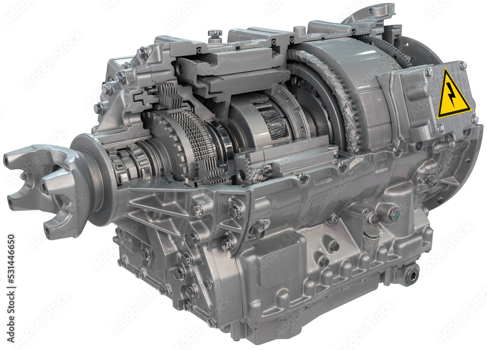 Poster Hybrid transmission in section - vehicle propulsion system for ...