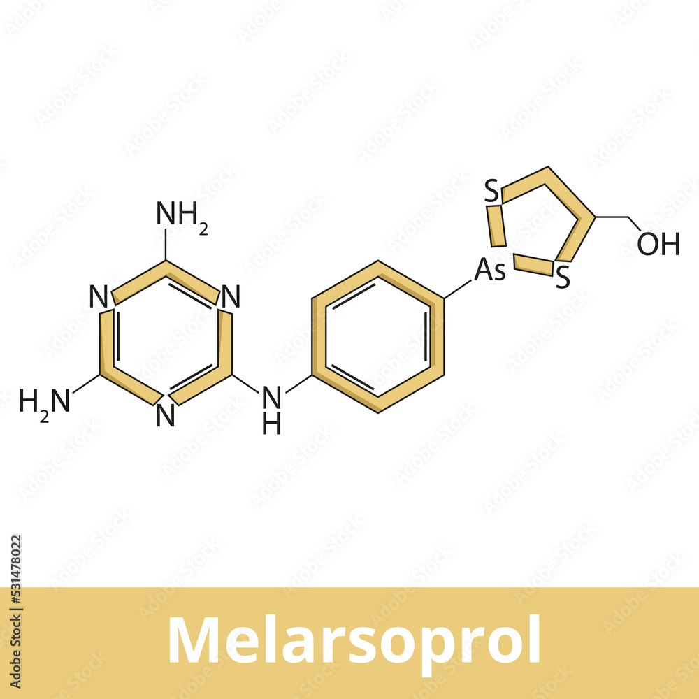 Melarsoprol. Arsenic-containing medication used for the treatment of ...