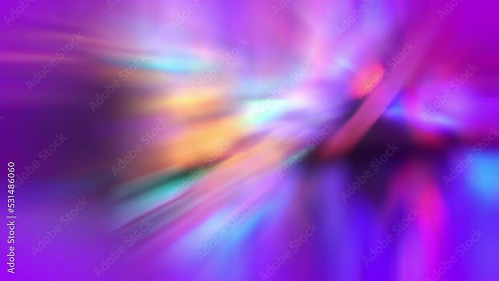 Video Stock Neon holographic blue and purple digital rays, zoom blur ...