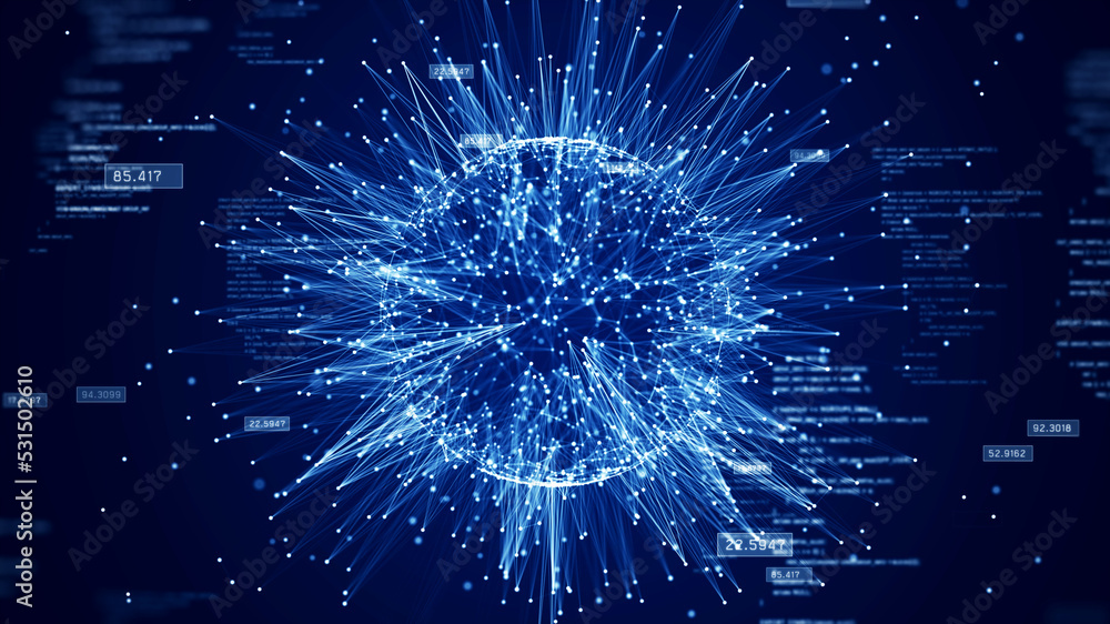 big data collection technology concept It is a powerful computing ...