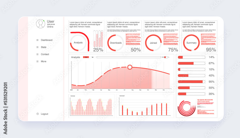 Dashboard, great design for any site purposes. Business infographic ... Dashboard, great design for any site purposes. Business infographic ...