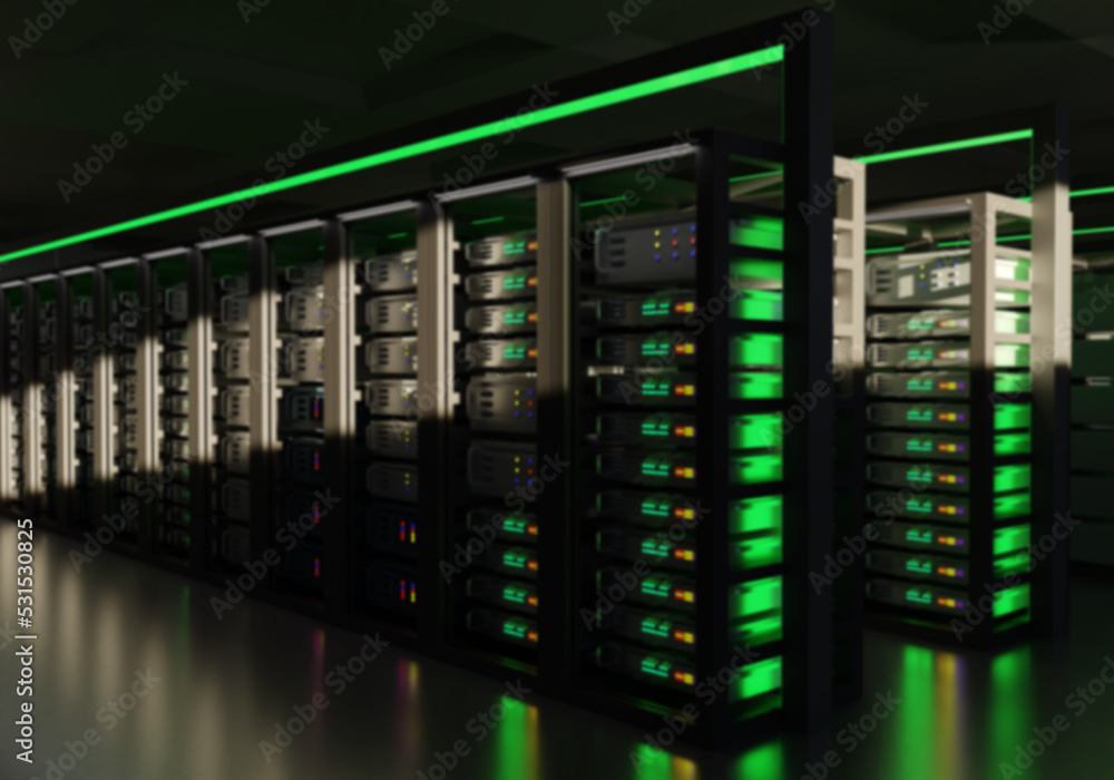 IT equipment. Electronic computing systems. Super computer concept. IT ...