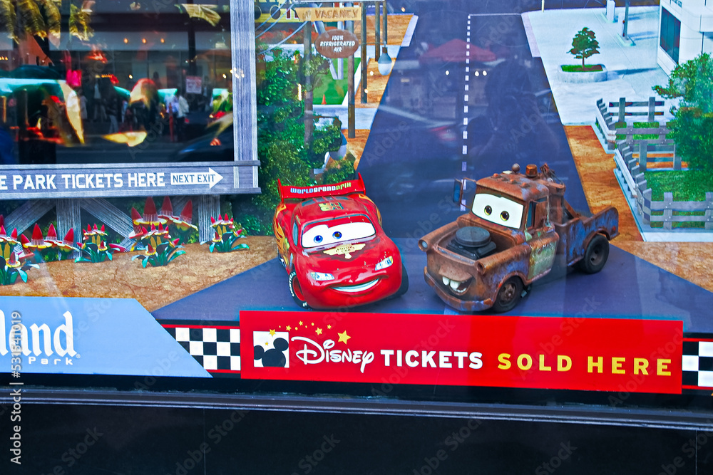 Anaheim, CA/USA - Nov 26, 2010 : Disney tickets Information in the ...