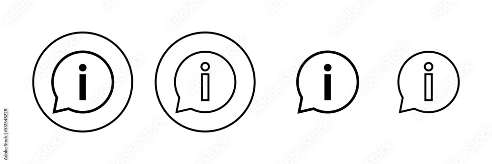 Information sign icon vector. about us sign and symbol. question mark ...