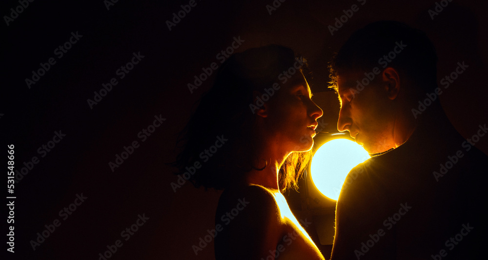 Sexy Couple Love Sensual Couple Love Shadow Man And Woman People 5131