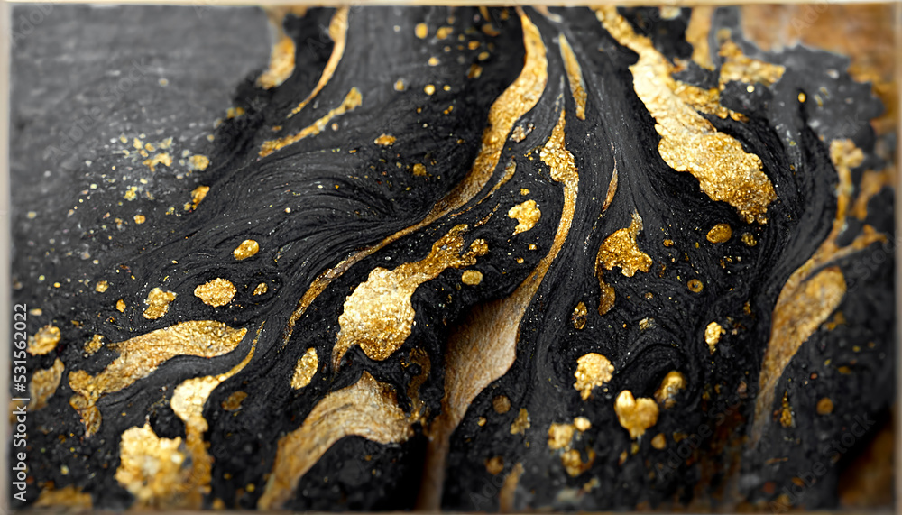 Spectacular realistic abstract backdrop of a whirlpool of black and ...